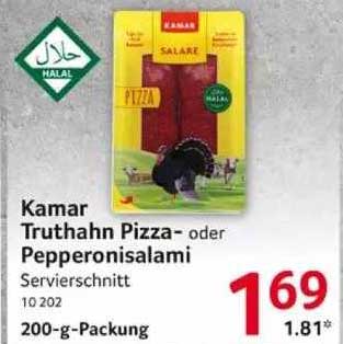 Kamar Truthahn Pizza- Oder Pepperonisalami Angebot bei Selgros ...