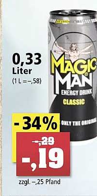 Magic Man Energy Drink Angebot bei Thomas Philipps - 1Prospekte.de