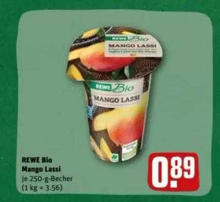 Rewe Bio Mango Lassi Angebot bei REWE - 1Prospekte.de