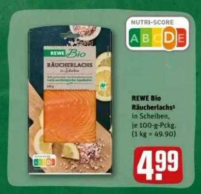 Rewe Bio Räucherlachs Angebot bei REWE - 1Prospekte.de