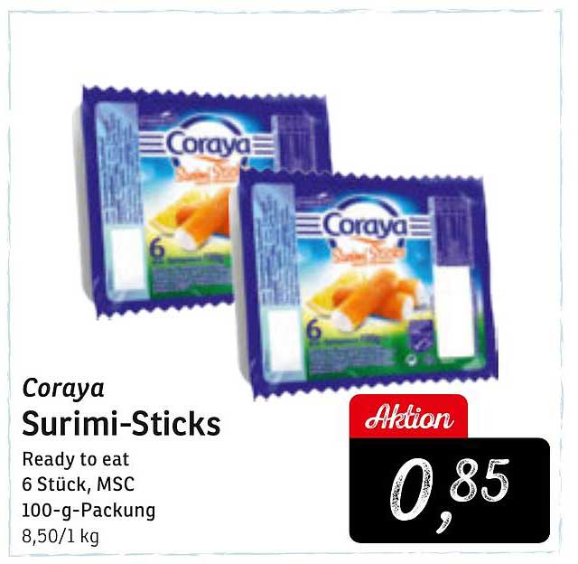 Coraya Surimi-sticks Angebot bei KONSUM - 1Prospekte.de