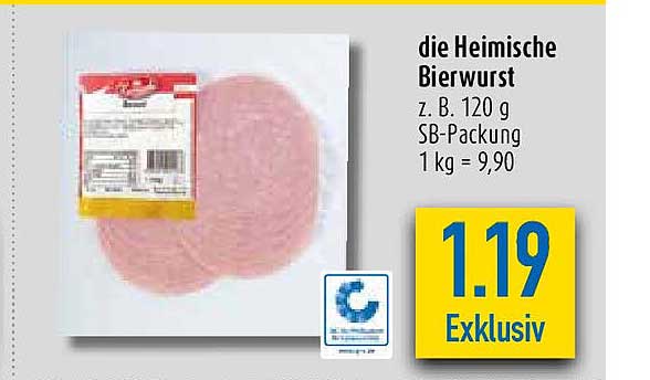 Die Heimische Bierwurst Angebot bei Diska - 1Prospekte.de