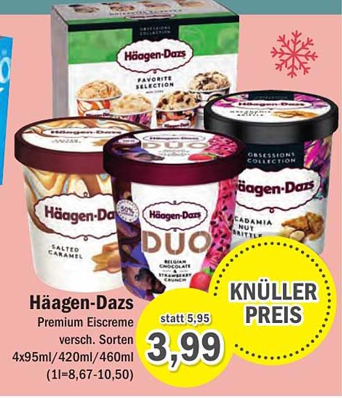 Häagen-dazs Premium Eiscreme Angebot bei Aktiv Irma - 1Prospekte.de