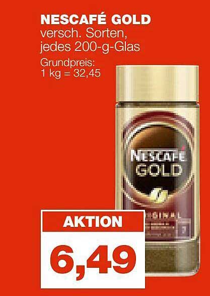 Nescafé Gold Angebot bei Real - 1Prospekte.de
