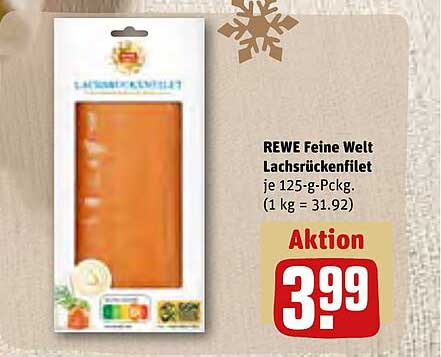 Rewe Feine Welt Lachsrückenfilet Angebot bei REWE Kaufpark - 1Prospekte.de