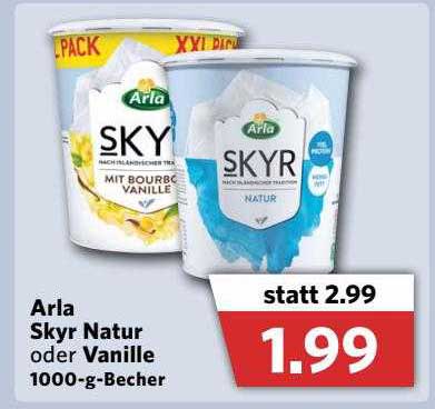 Arla Skyr Natur Oder Vanille Angebot bei Combi Markt - 1Prospekte.de