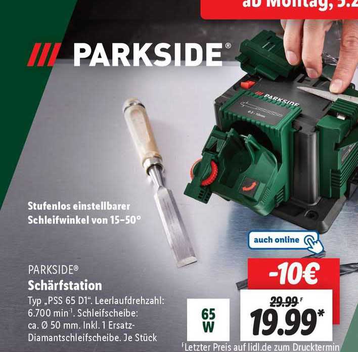 Parkside Schärfstation Angebot bei Lidl - 1Prospekte.de
