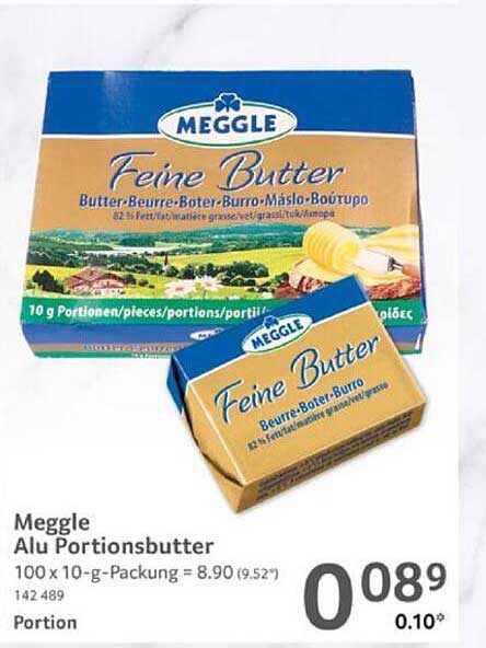 Meggle Alu Portionsbutter Angebot bei Selgros - 1Prospekte.de