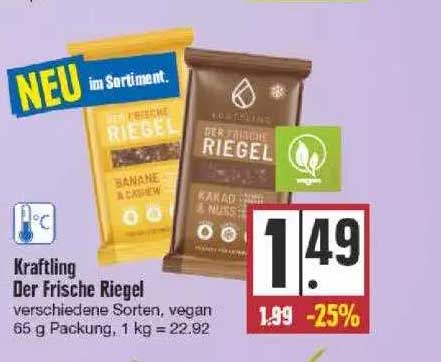Kraftling Der Frische Riegel Angebot bei EDEKA