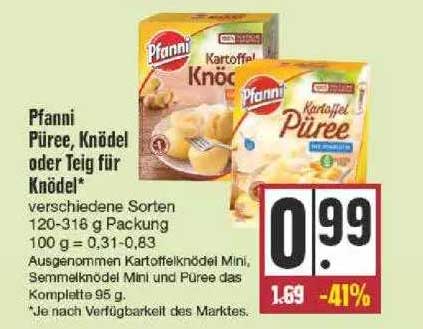 Pfanni Püree; Knödel Oder Teig Für Knödel Angebot bei EDEKA - 1Prospekte.de