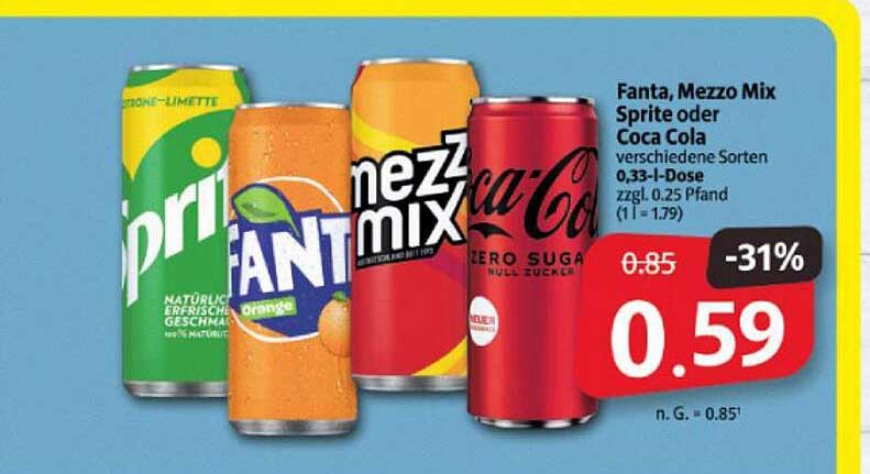 Fanta, Mezzo-mix Sprite Oder Coca-cola Angebot bei Markant Markt Fanta, Mezzo-mix Sprite Oder Coca-cola Angebot bei Markant Markt