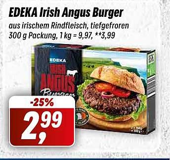Edeka Irish Angus Burger Angebot bei E Center