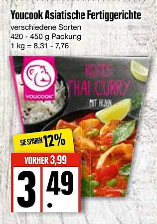 Youcook Asiatische Fertiggerichte Angebot bei EDEKA - 1Prospekte.de