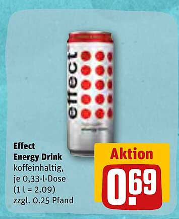 Effect Energy Drink Angebot bei REWE - 1Prospekte.de