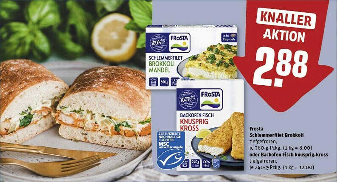 Frosta Schlemmerfilet Brokkoli Oder Backofen Fisch Knusprig-kross ...