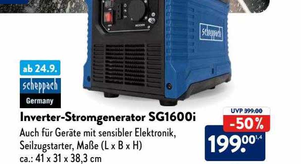 Inverter-stromgenerator Sg1600i Scheppach Angebot bei ALDI SÜD ... Inverter-stromgenerator Sg1600i Scheppach Angebot bei ALDI SÜD ...