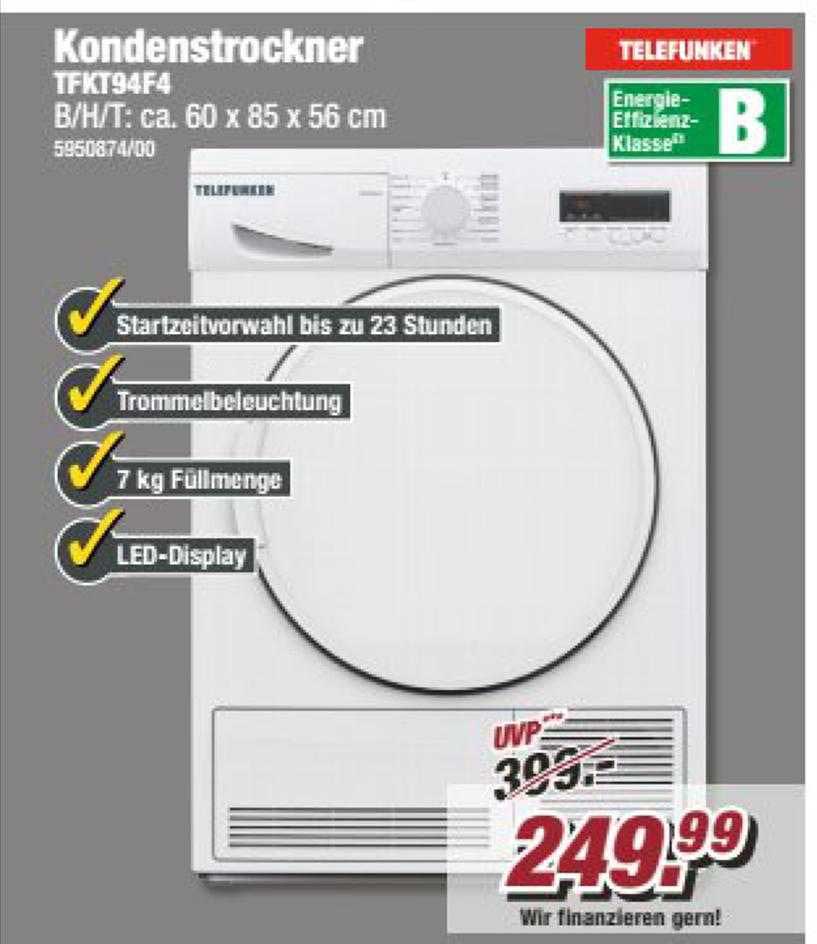 TELEFUNKEN KONDENSTROCKNER Angebot bei POCO - 1Prospekte.de