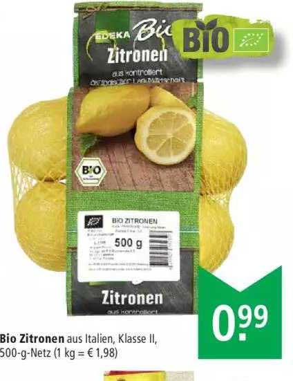 Zitronen Angebot bei EDEKA