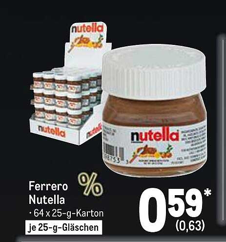 Ferrero Nutella Angebot bei METRO