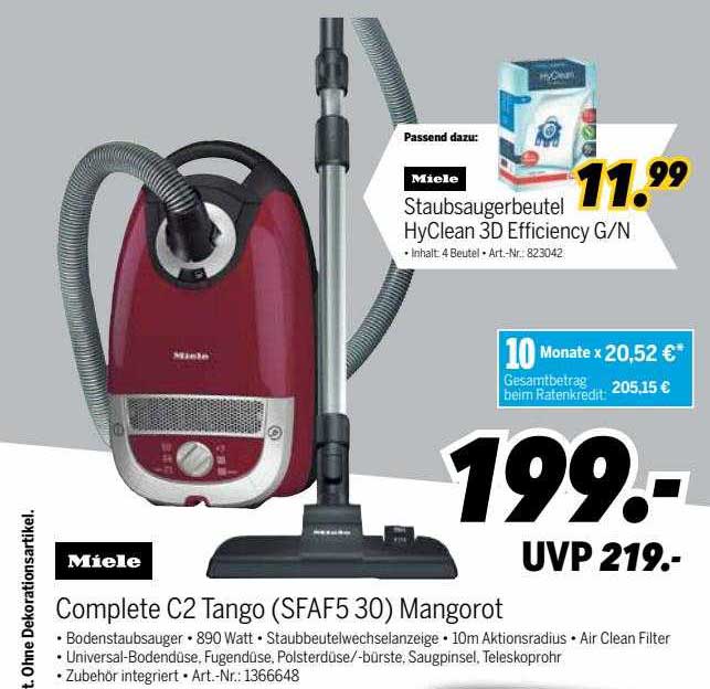 Miele Complete C2 Tango Sfaf5 30 Mangorot Angebot bei MEDIMAX ...