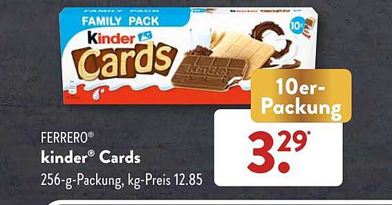 Ferrero Kinder Cards Angebot bei ALDI SÜD - 1Prospekte.de