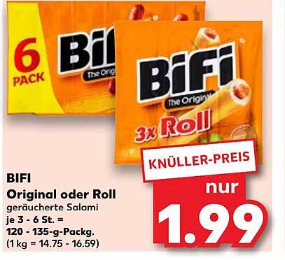 Bifi Original Oder Roll Angebot bei Kaufland - 1Prospekte.de