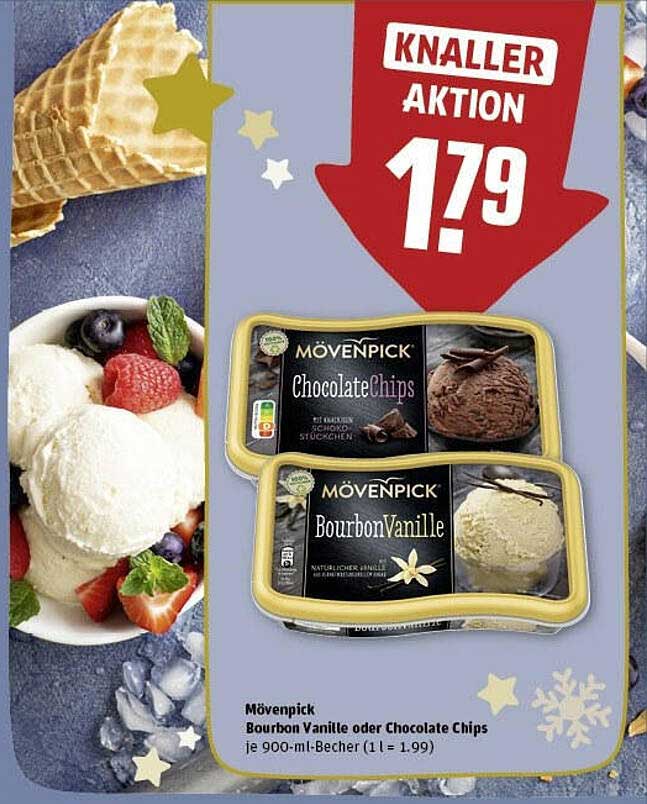 Mövenpick Bourbon Vanille Oder Chocolate Chips Angebot bei REWE ...