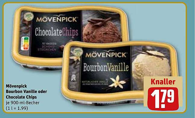 Mövenpick Bourbon Vanille Oder Chocolate Chips Angebot bei REWE ...