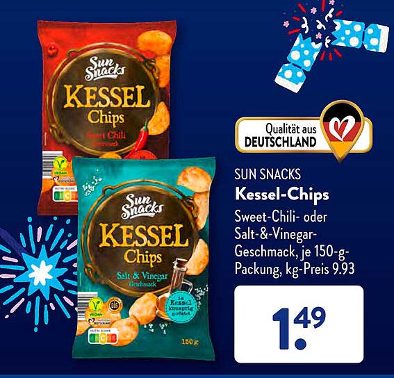 Sun Snacks Kessel-chips Angebot bei ALDI SÜD - 1Prospekte.de