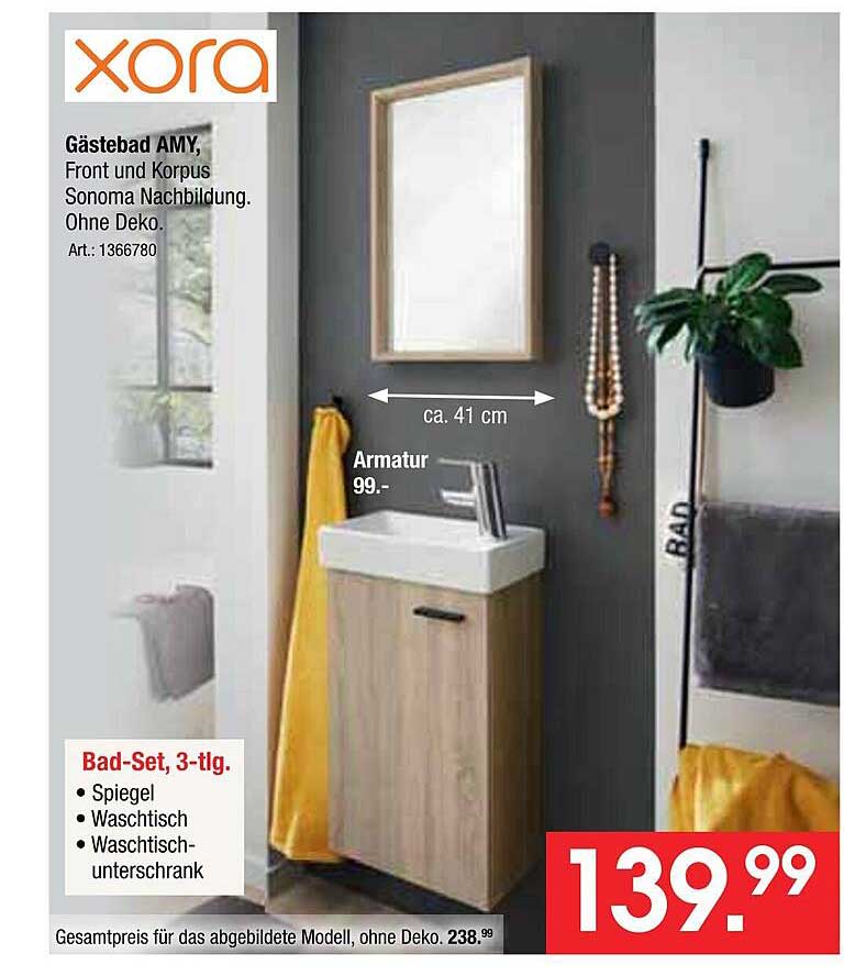 Xora Gästebad Amy Angebot bei Zurbrüggen - 1Prospekte.de