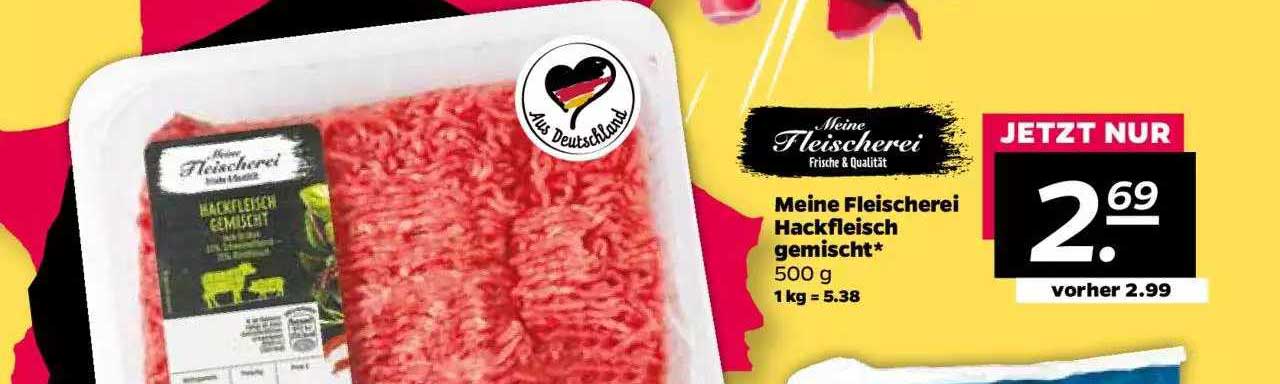 Meine Fleischerei Hackfleisch Gemischt Angebot bei Netto - 1Prospekte.de