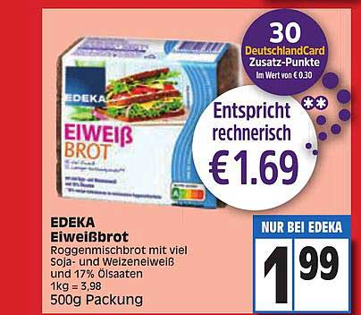 Edeka Eiweißbrot Angebot bei EDEKA