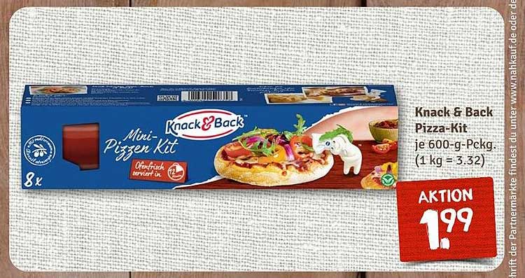 Knack & Back Pizza-kit Angebot bei Nahkauf - 1Prospekte.de