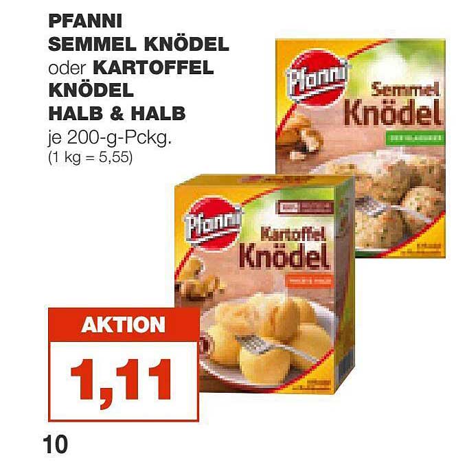Pfanni Semmel Knödel Oder Kartoffel Knödel Halb & Halb Angebot bei Real ...