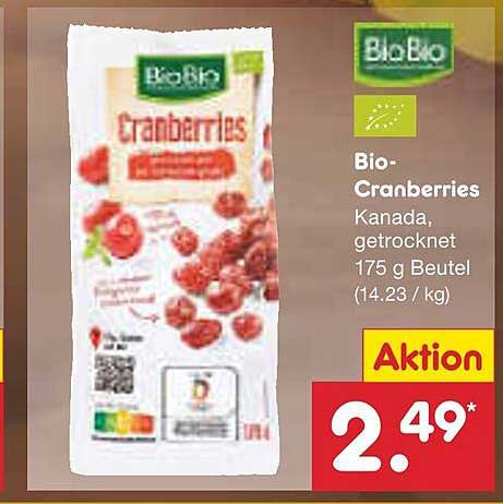 Biobio Bio-cranberries Angebot bei Netto Marken-Discount - 1Prospekte.de