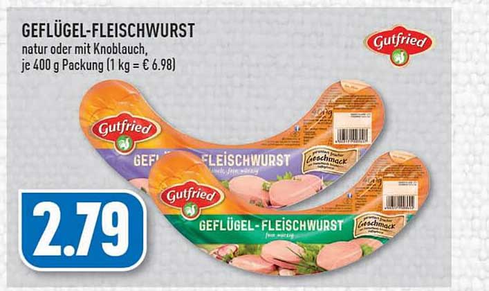 Gutfried Geflügel-fleischwurst Angebot bei EDEKA - 1Prospekte.de