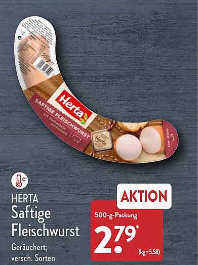Herta Saftige Fleischwurst Angebot bei ALDI Nord - 1Prospekte.de