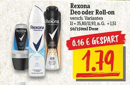 Rexona Deo Oder Roll-on Angebot bei NP Discount - 1Prospekte.de