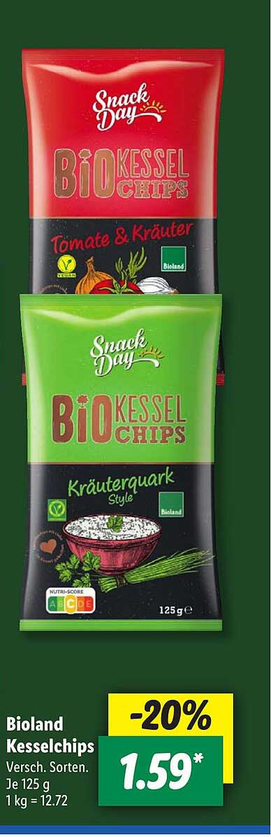 Bioland Kesselchips Angebot bei Lidl - 1Prospekte.de