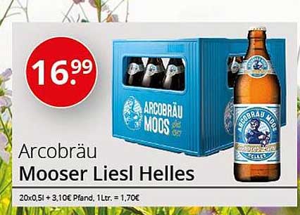 Arcobräu Mooser Liesl Helles Angebot bei Sagasser