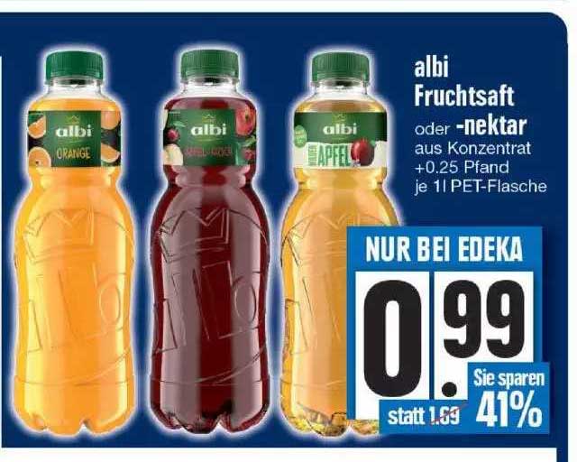 Albi Fruchtsaft Oder -nektar Angebot bei EDEKA - 1Prospekte.de