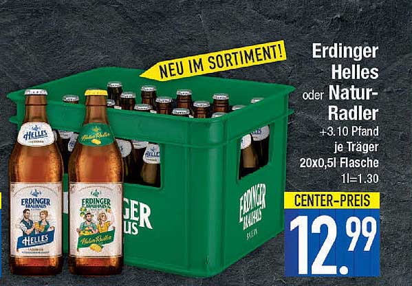Erdinger Helles Oder Natur-radler Angebot bei E Center