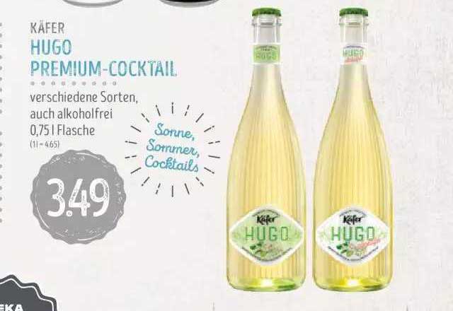 Käfer Hugo Premium-cocktail Angebot bei Edeka Struve - 1Prospekte.de