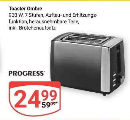 Progress Toaster Ombre Angebot bei Globus - 1Prospekte.de
