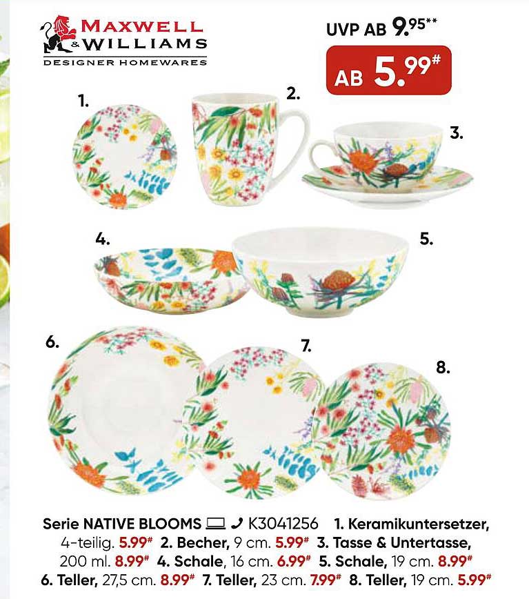 Maxwell Williams Serie Native Blooms Angebot bei Galeria Karstadt ...