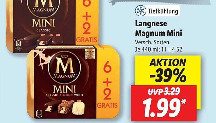 Langnese Magnum Mini Angebot bei Lidl - 1Prospekte.de