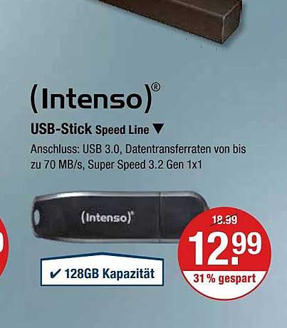 (intenso) Usb-stick Speed Line Angebot bei V-Markt - 1Prospekte.de