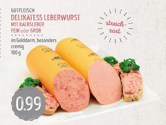 Gutfleisch Delikatess Leberwurst Angebot bei Edeka Struve - 1Prospekte.de