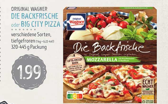 Original Wagner Die Backfrische Oder Big City Pizza Angebot bei Edeka ...