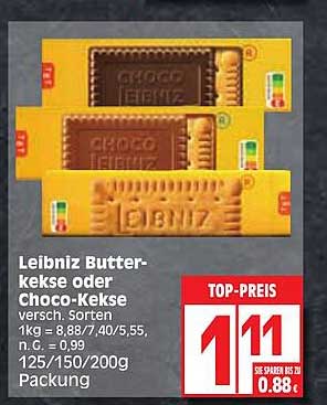 Leibniz Butterkekse Oder Choco-kekse Angebot bei EDEKA - 1Prospekte.de